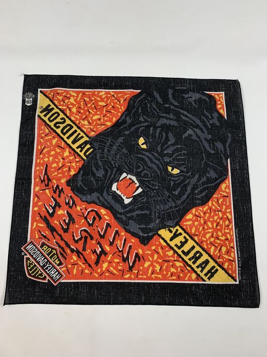 Vintage Vintage Harley Davidson Made In USA Pantera Bandana Scarf | Grailed