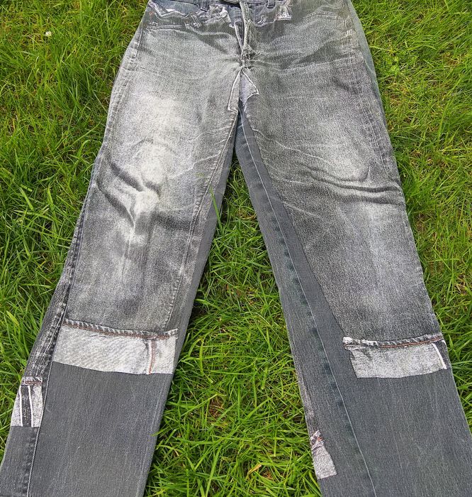 Jean Paul Gaultier Jean Paul Gaultier Denim Optic Optical Illusion Pants | Grailed