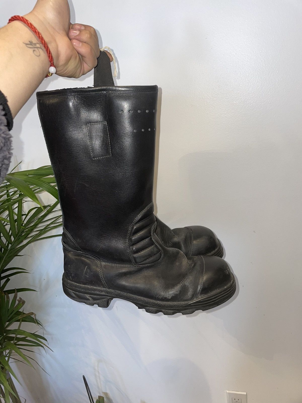 Military × Streetwear × Vintage 1970s Leather European Fireman Boots 🔥 ...