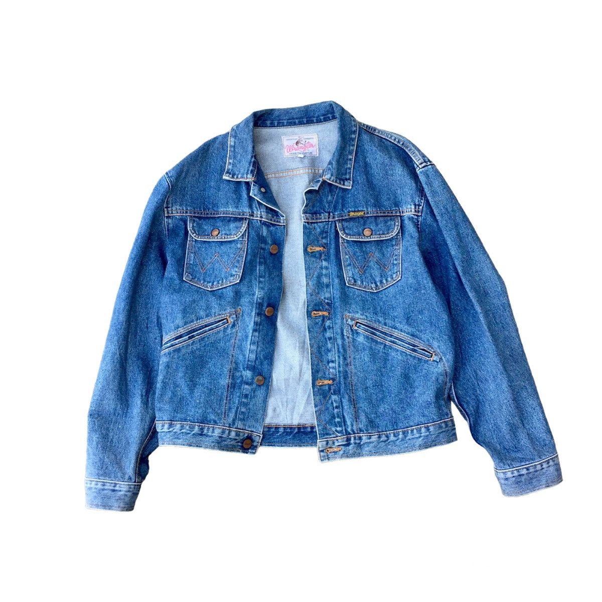 Vintage Vintage 60s 70s WRANGLER Rodeo Trucker Jeans Brad Pitt style ...