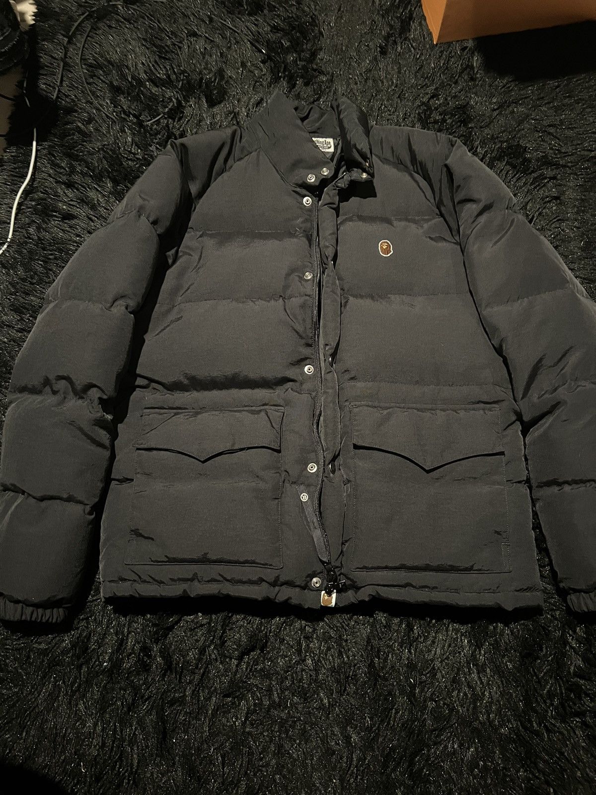 Bape Bape Puffer Jacket Black | Grailed