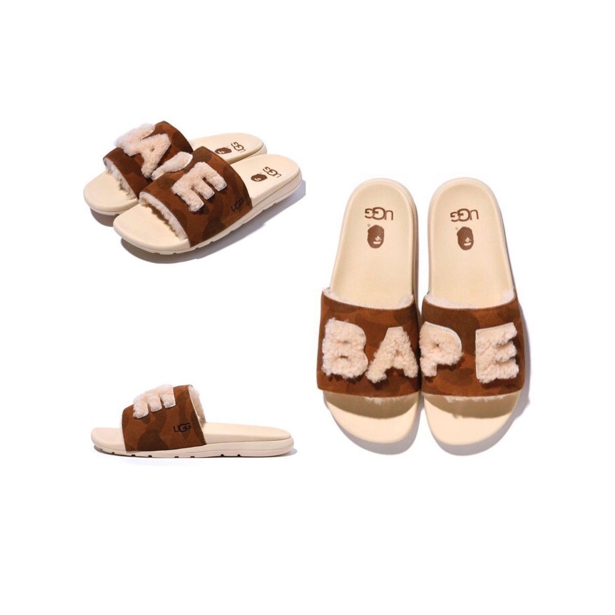 Bape × Ugg Bape x UGG Xavier Slippers | Grailed