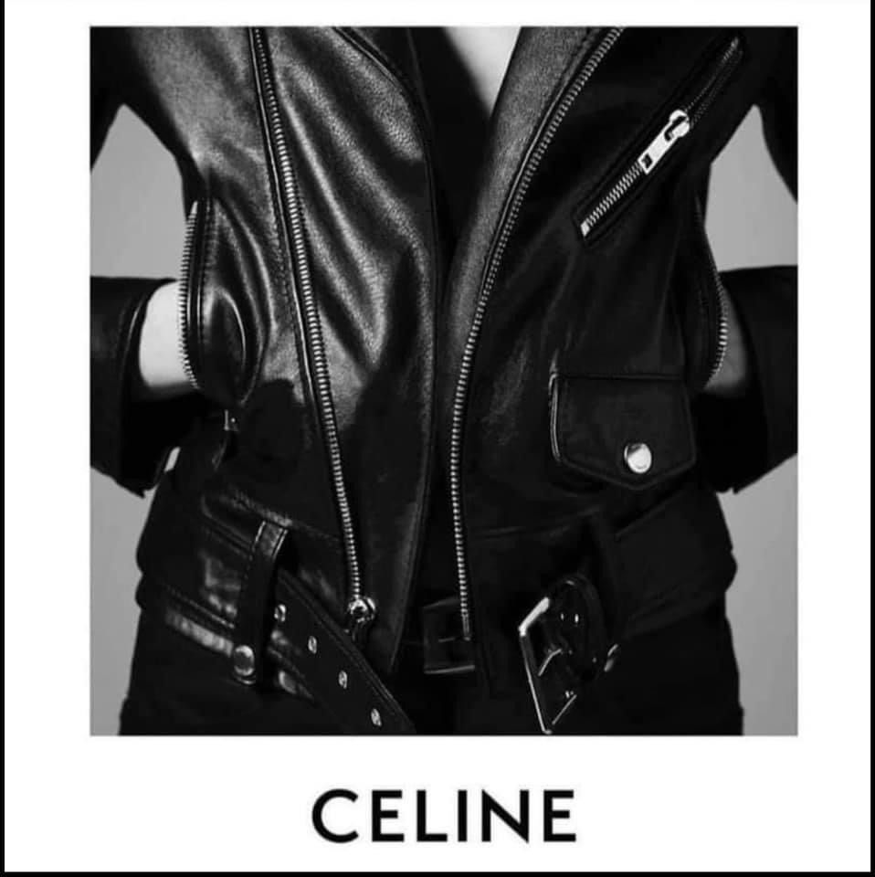Celine × Hedi Slimane RARE - FW19 Calfskin Classic Biker Jacket 52 ...