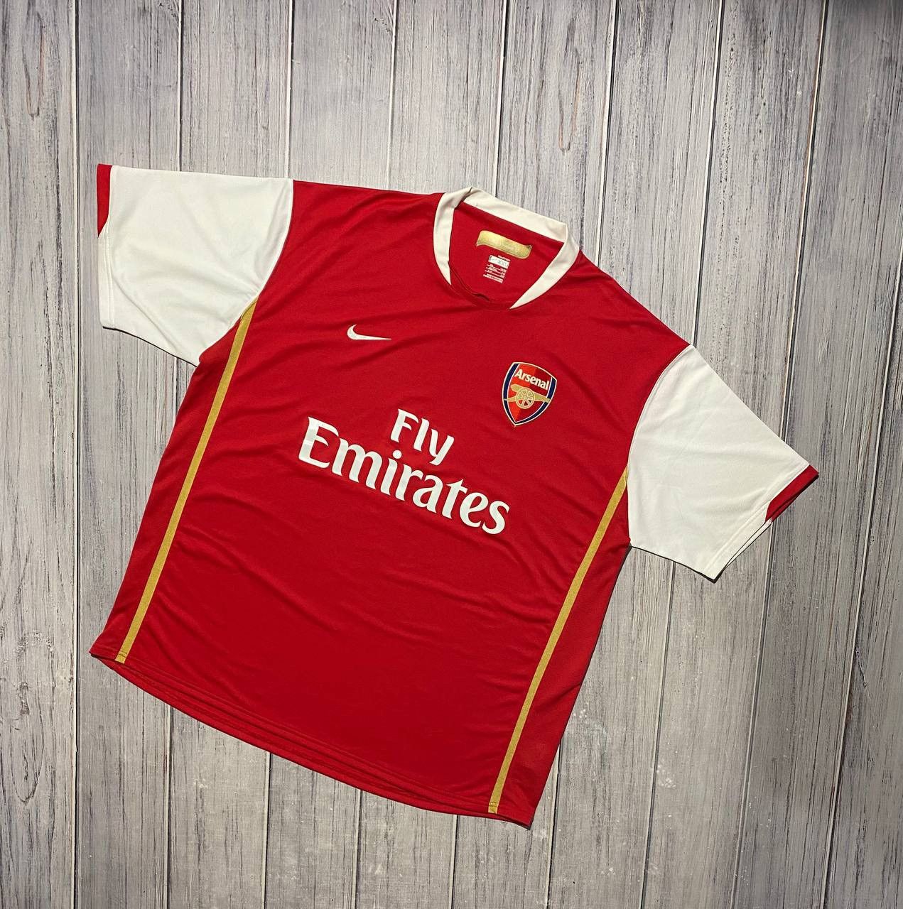 Nike × Streetwear Nike Arsenal 2006 2008 Home Football Shirt Soccer ...
