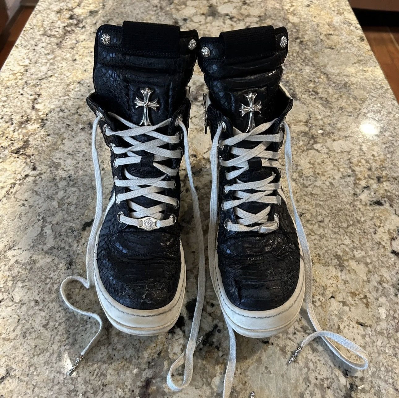 Rick Owens Chrome hearts Geobaskets | Grailed