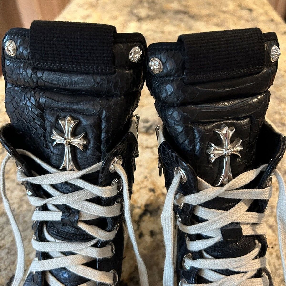 Rick Owens Chrome hearts Geobaskets | Grailed