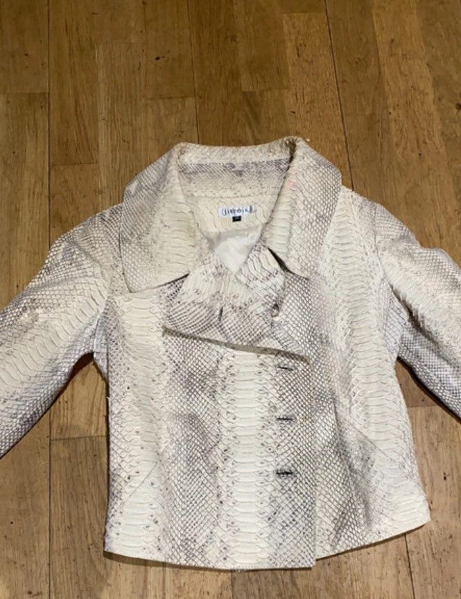 Jitrois python nubuck leather jacket | Grailed