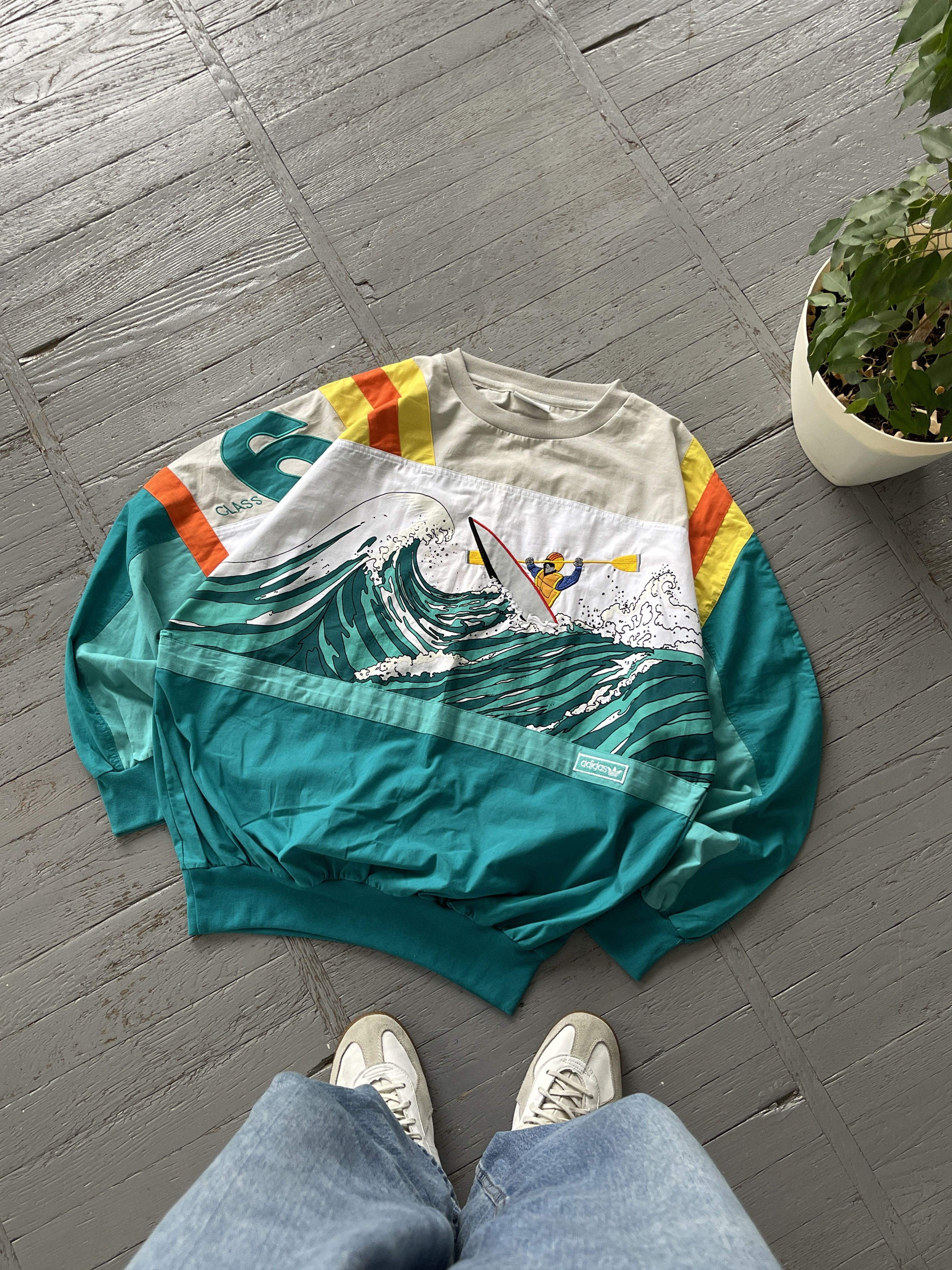 Adidas Vintage Adidas Devils Toenail River Crewneck Sweatshirt | Grailed