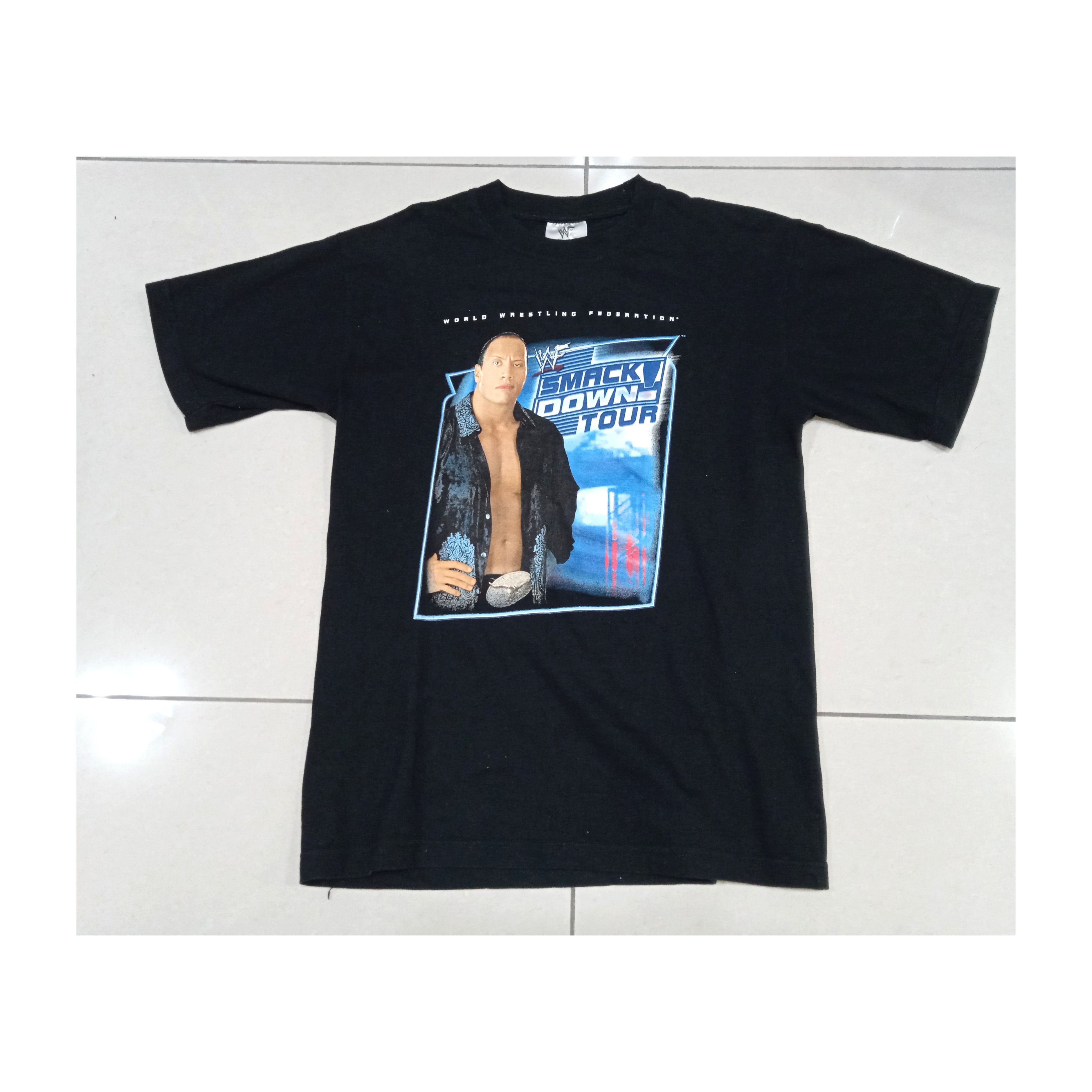 Vintage Vintage 2000s WWF The Rock Asia Tour T Shirt | Grailed
