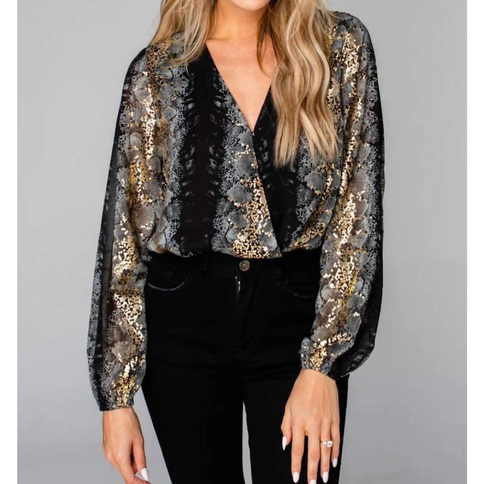 BuddyLove Katrina Snake Bodysuit In Black Snake | Grailed