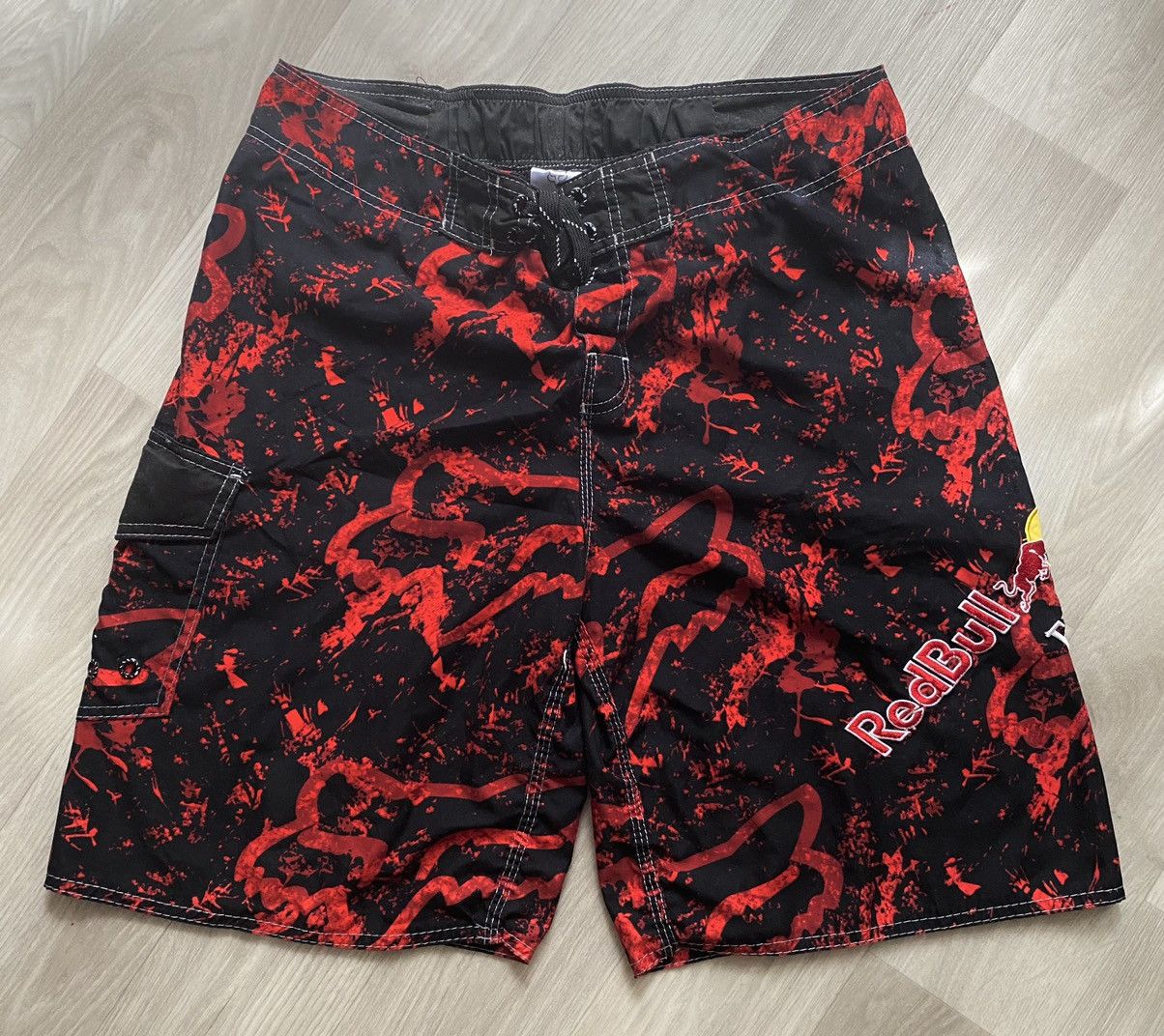 Fox Racing × Red Bull × Streetwear Red Bull Fox Racing fighter’s shorts ...