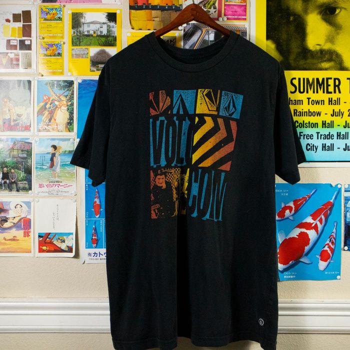 Volcom Vintage Essential Volcom Skater Black T-shirt 00s | Grailed