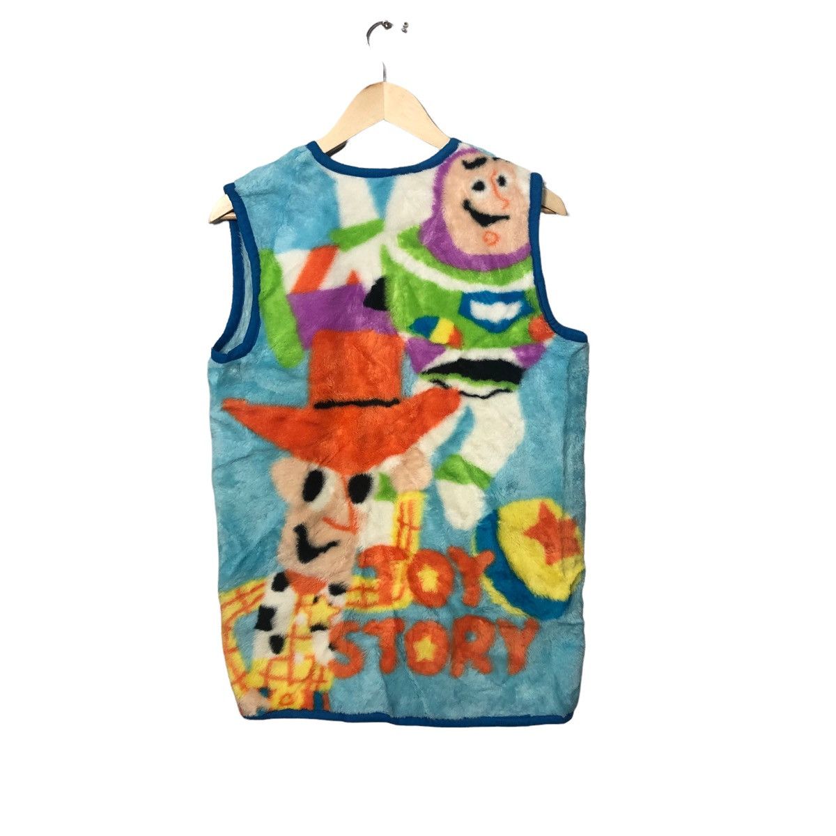 Disney Vintage Disney Pixar Toy Story Full Print Zip Up Fleece Vest ...