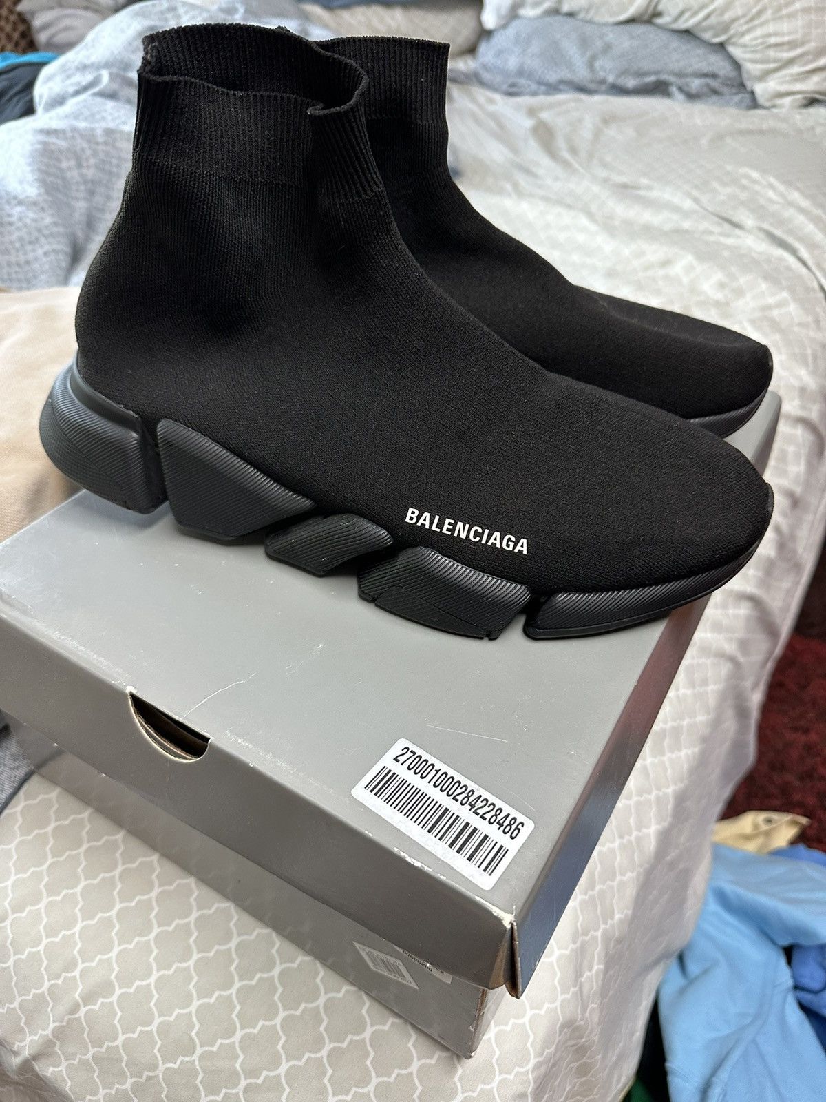 Balenciaga Balenciaga Speed runner in black | Grailed