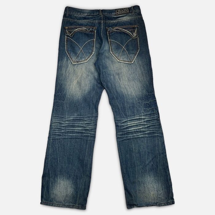 Vintage Y2K Chams Baggy Jeans 36x32.5 Skater Cyber Goth JNCO Style ...