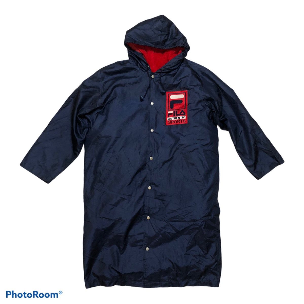 Fila × Sportswear × Vintage FILA Long light jacket with big Embroidery ...
