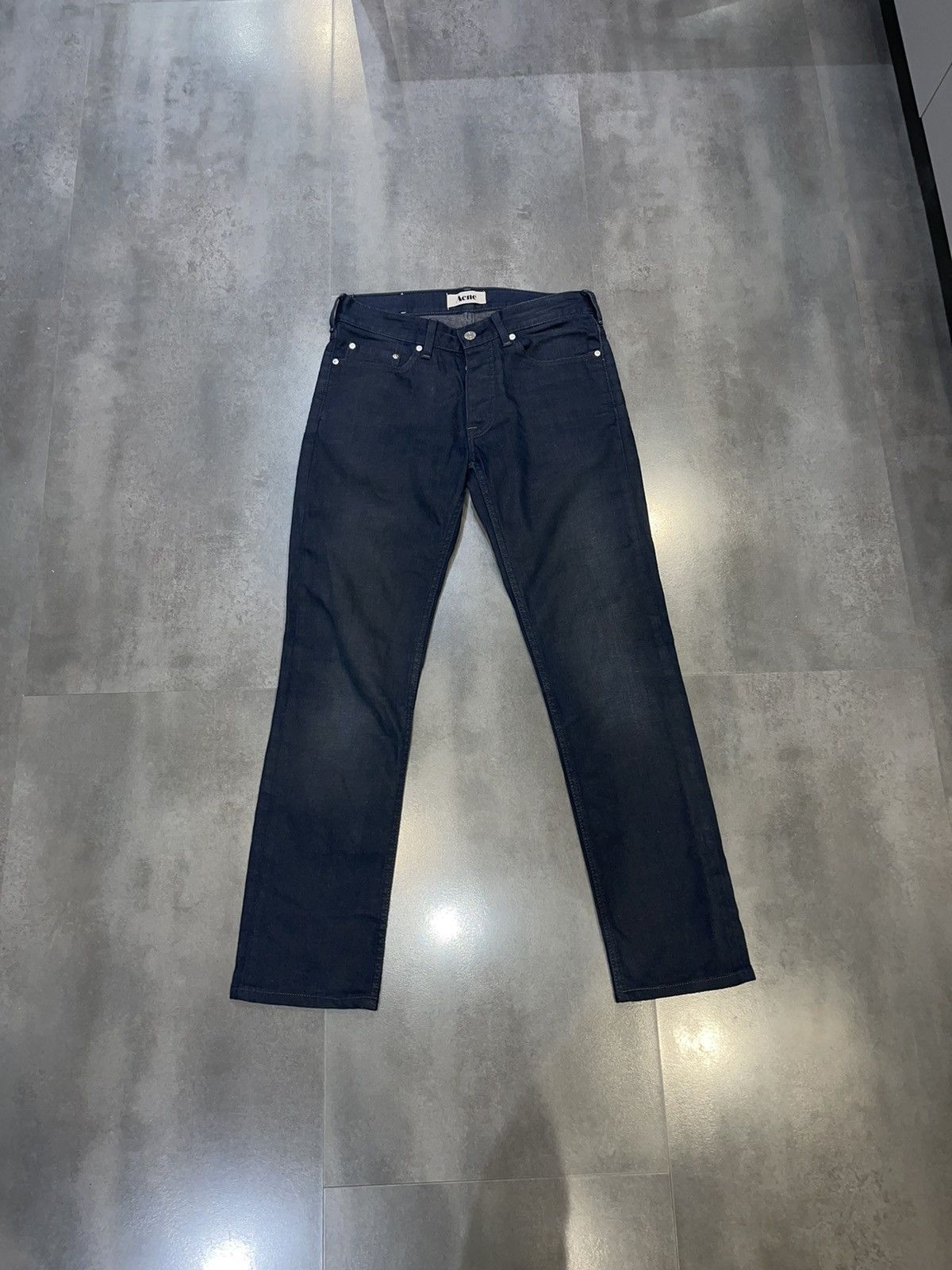 Acne Studios × Streetwear Acne Studios Roc Thunder Indigo Denim Pants ...