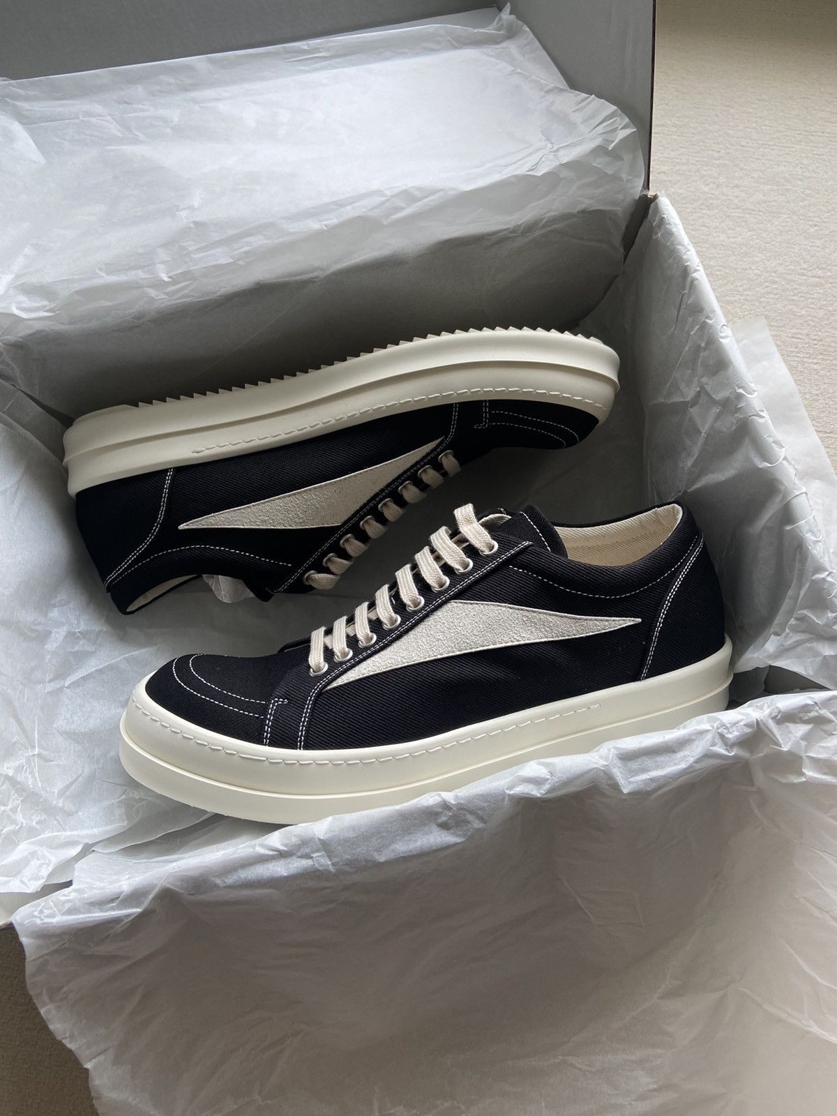 Rick Owens × Rick Owens Drkshdw NEW | DRKSHDW FW23 LUXOR VINTAGE SNEAKS ...
