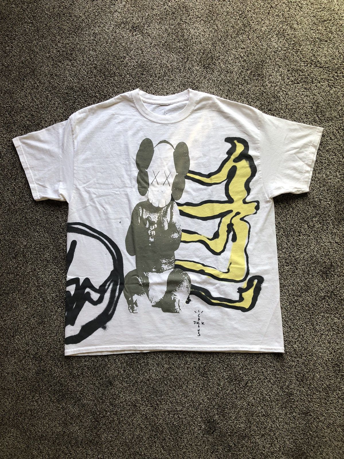 Travis Scott Cactus Jack x Kaws Tee | Grailed