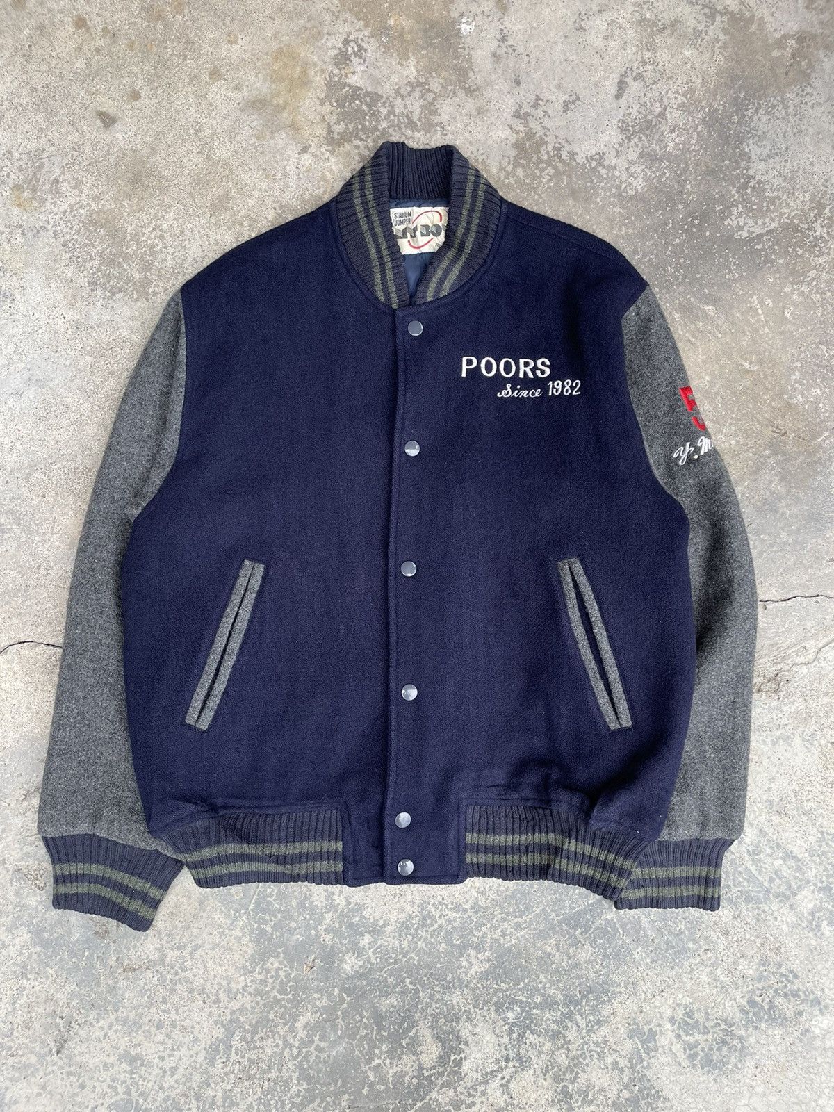 Japanese Brand × Oldvarsity/Stadium × Varsity Jacket VINTAGE POORS ...