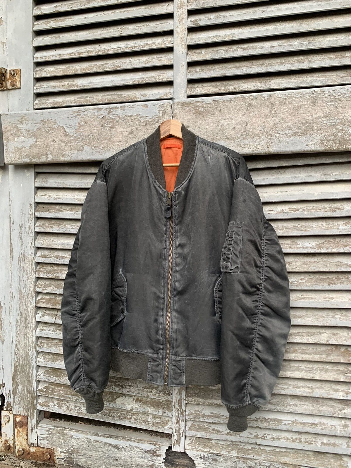 Japanese Brand × Vintage 🪖Vintage Sun FADED MA-1 Man Intermediate Bomber Jacket | Grailed