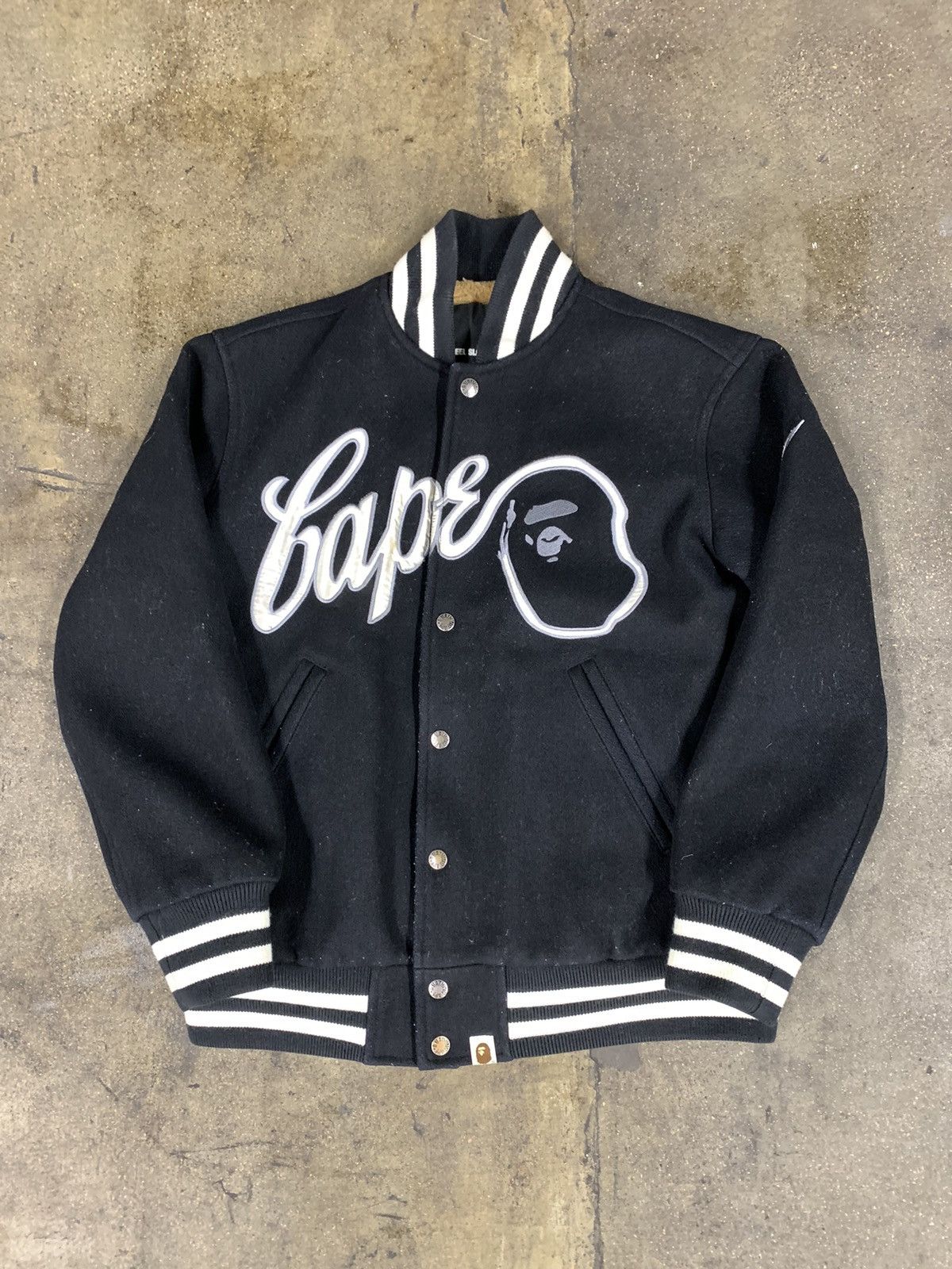 Bape Bape Nigo Era Varsity Wool Jacket | Grailed