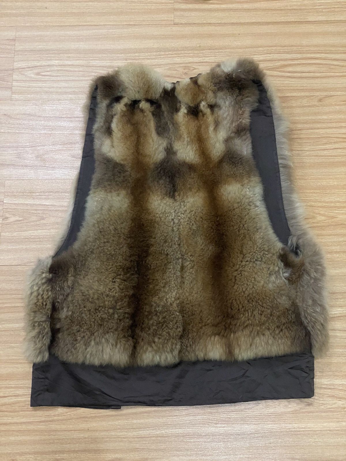 Custom × Mink Fur Coat × Raccoon Fur Sash RABBIT FUR VEST NICE DESIGN ...