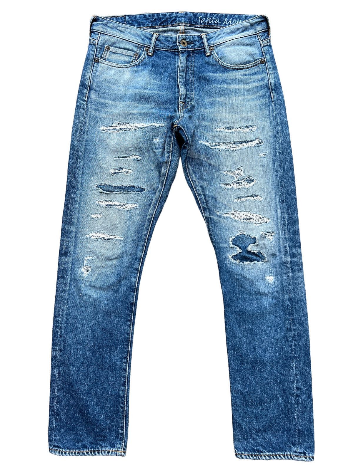 Beauty Beast × Distressed Denim × Pure Blue Japan 12oz Japan Blue Jeans ...