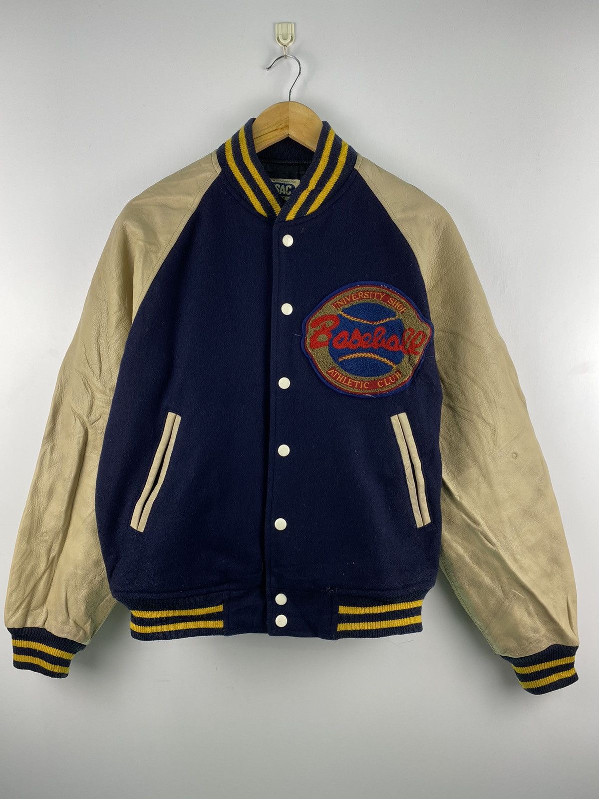 MLB × Varsity Jacket × Vintage Vintage 80s University Baseball Varsity ...