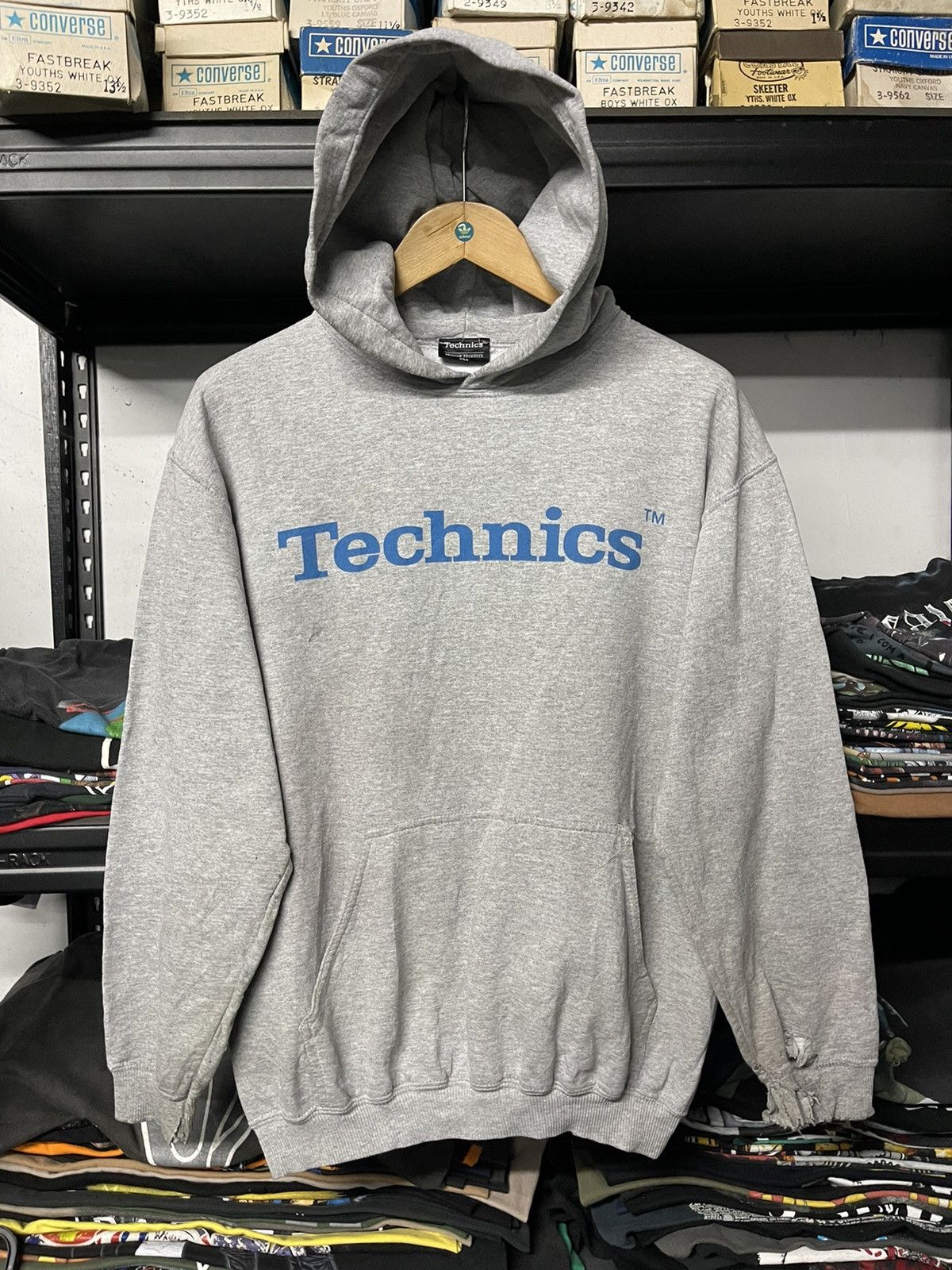 Vintage Vintage Technics Skateboard Hoodie Distressed | Grailed