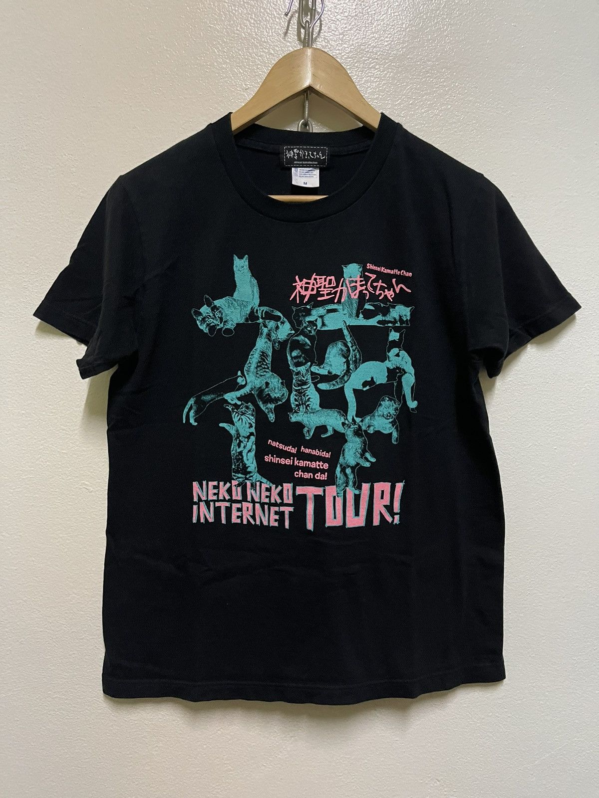 Band Tees × Vintage Shinsei Kamattechan Neko Internet Tour Japan Rock ...