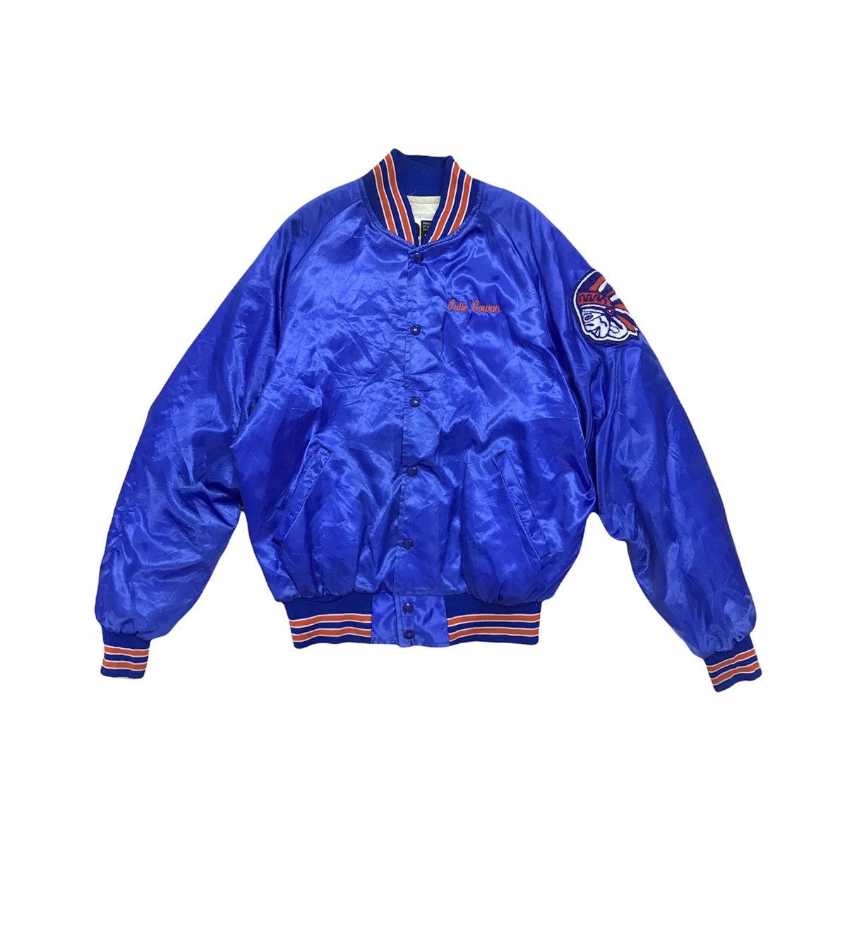 American College Vintage Adamson Bomber Satin Jacket Baseball Rare ...