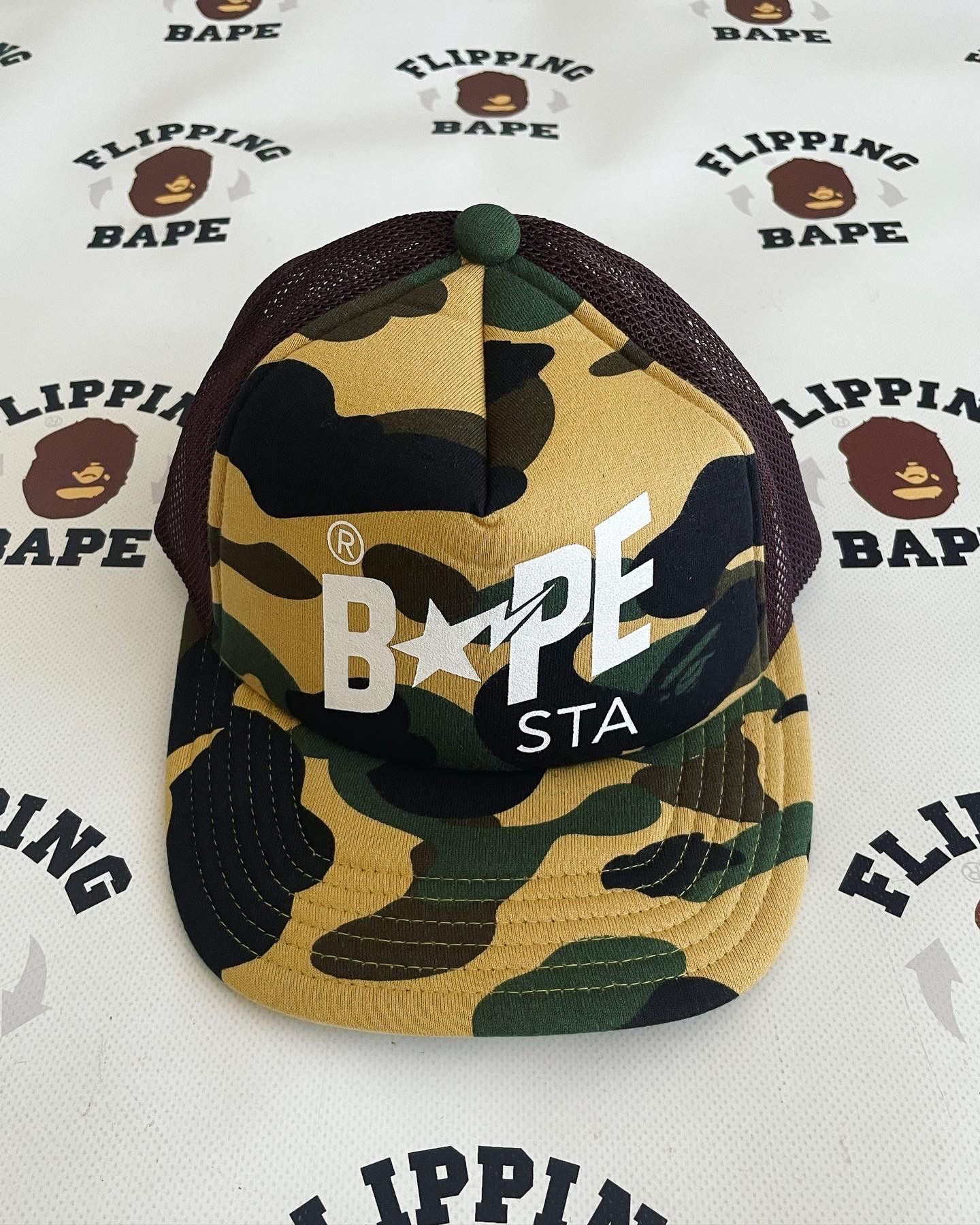 Bape BAPE 1ST CAMO MESH CAP | Grailed
