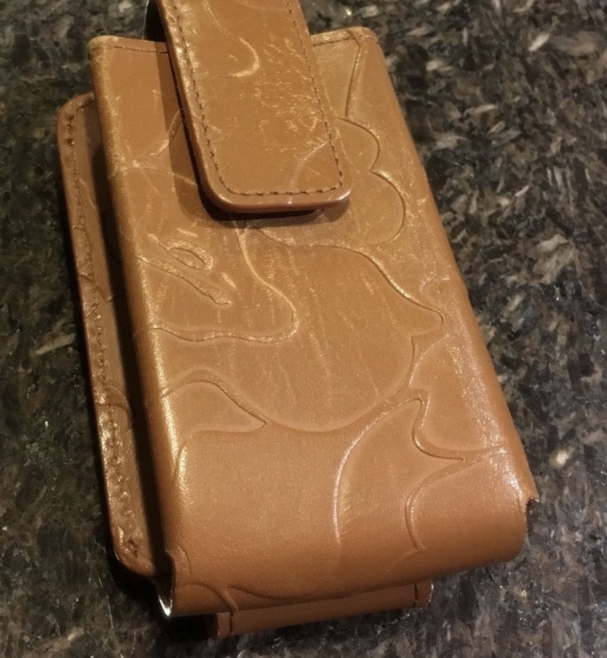 Bape Bape leather camo carry pouch case | Grailed