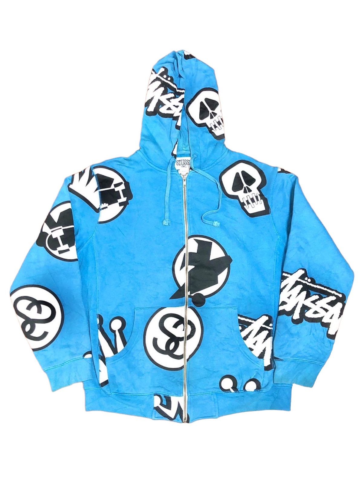 Stussy × Vintage Vintage Stussy x Pj’s Travis Flacko Scott BapeShark Hoodies | Grailed