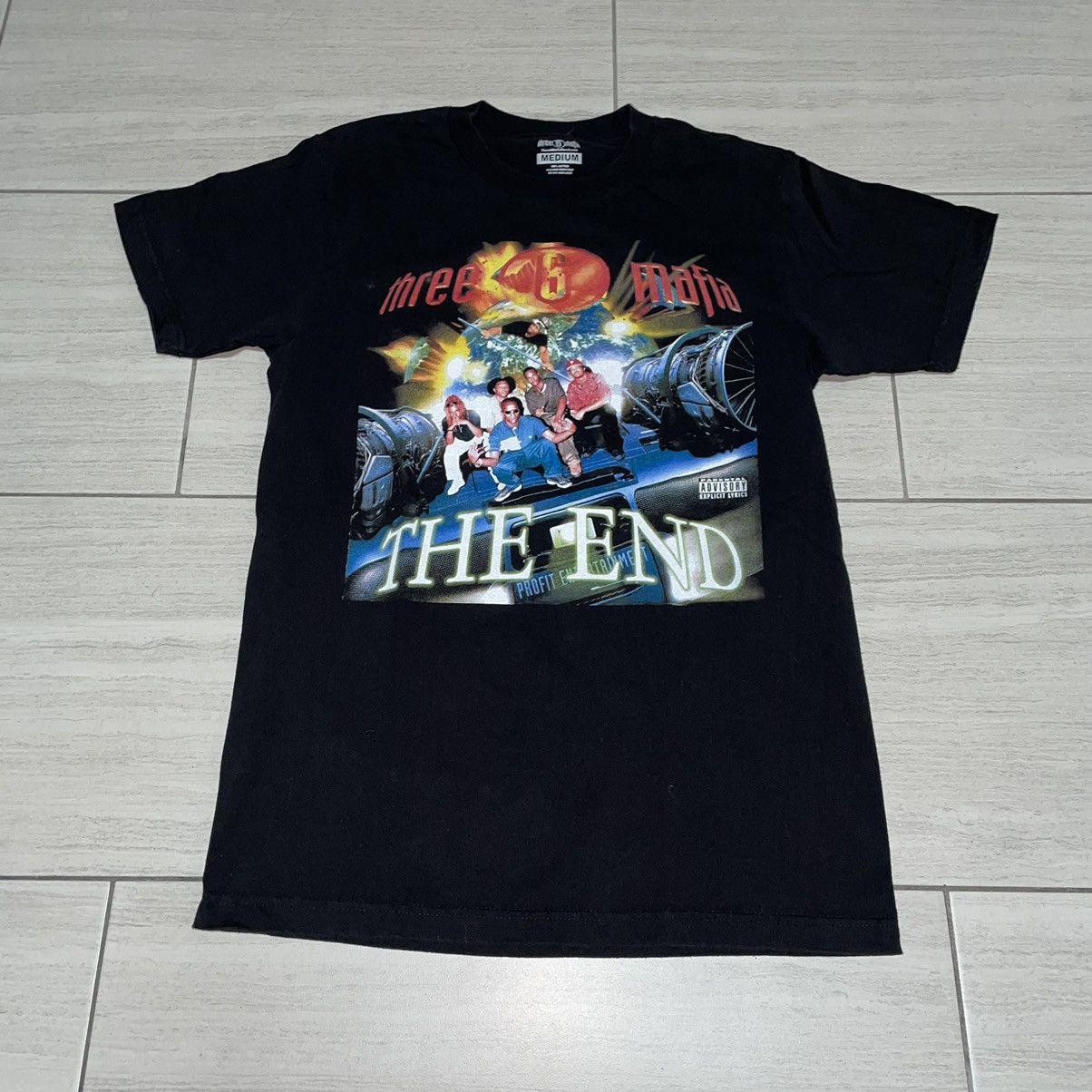 Band Tees Three six mafia The End Album Cover rap yee | Grailed