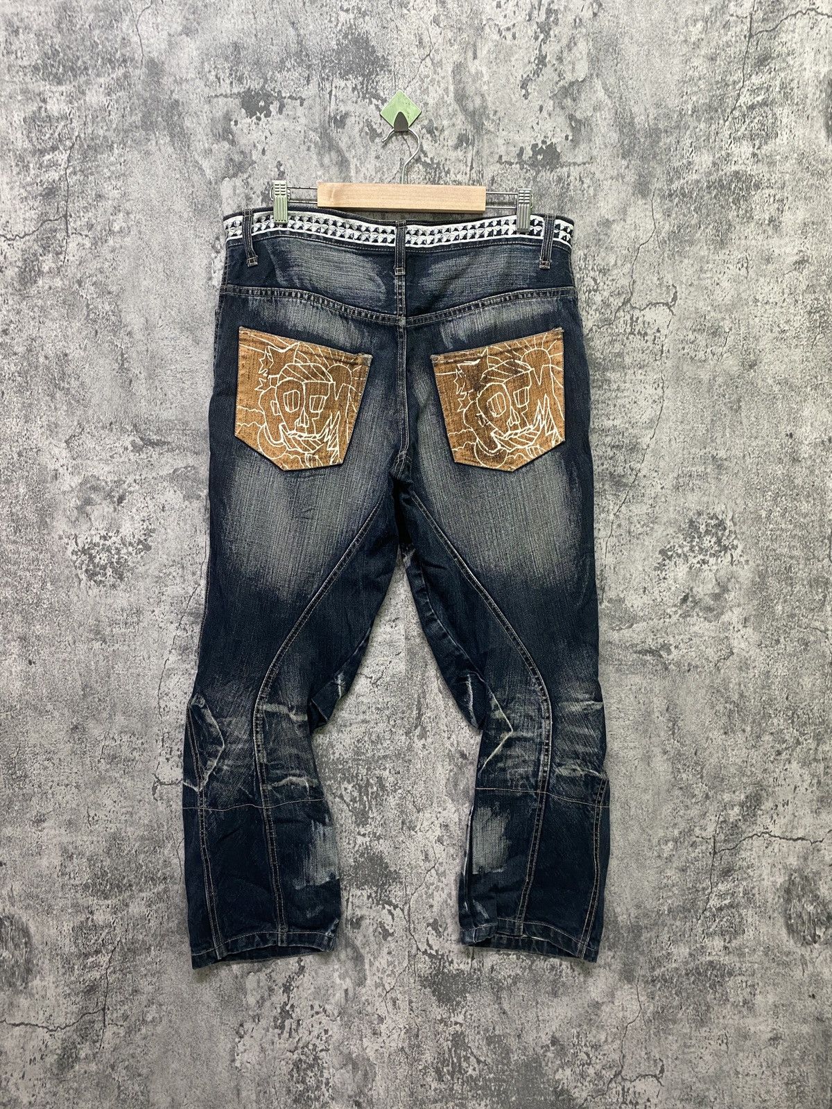 PPFM Rare PPFM hype man printer crazy design jeans | Grailed