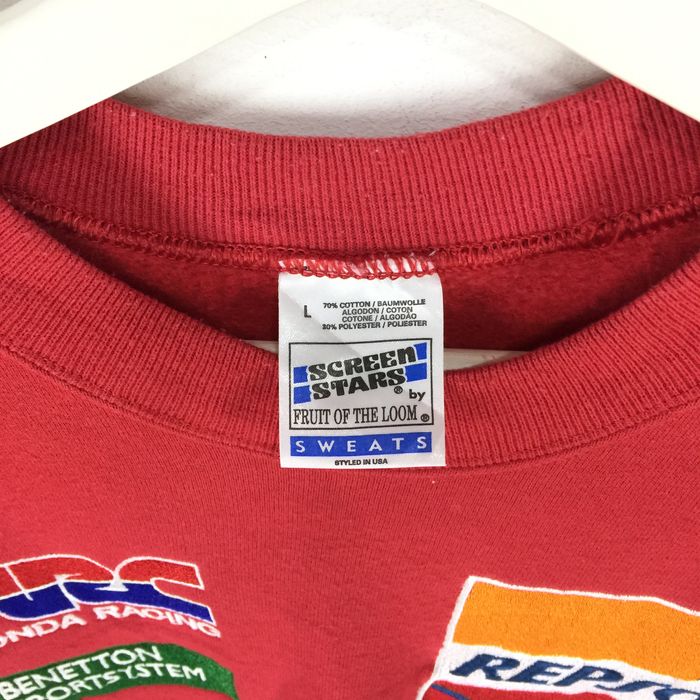 Vintage Repsol Honda HRC spellout embroidery vtg 90s sweatshirt | Grailed