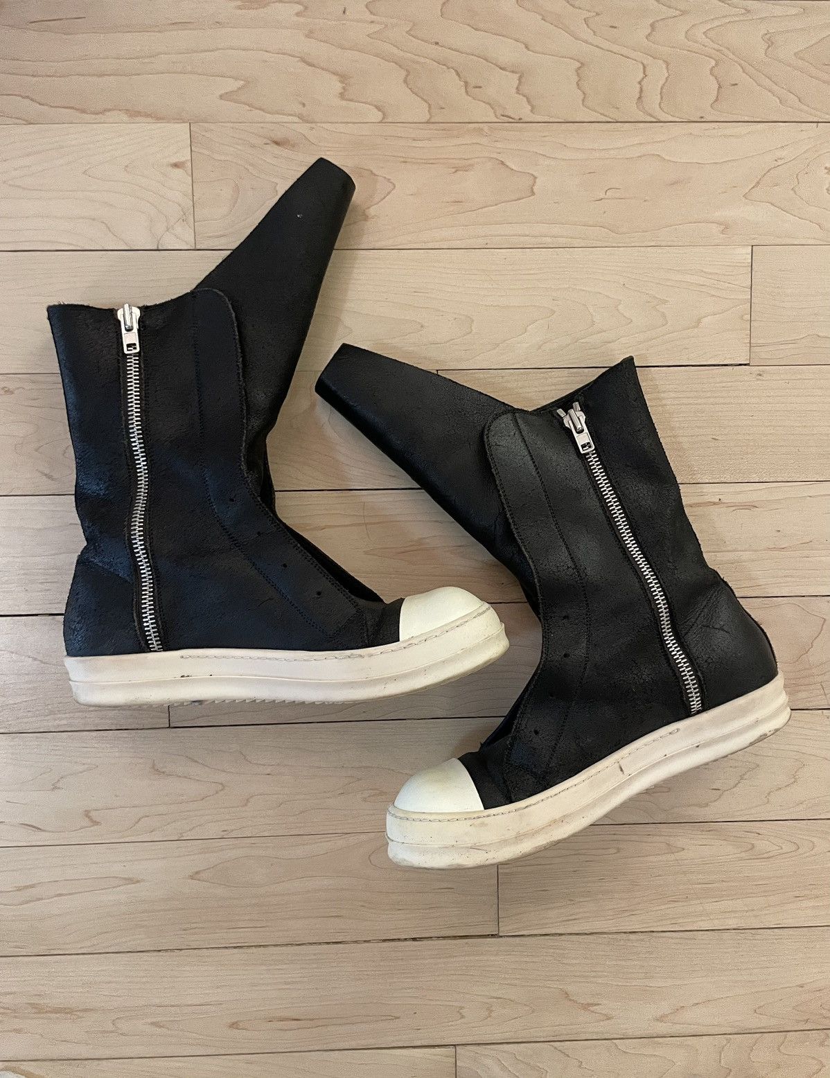 Rick Owens Rick Owens Laceless Faun Ramone High Top | Grailed