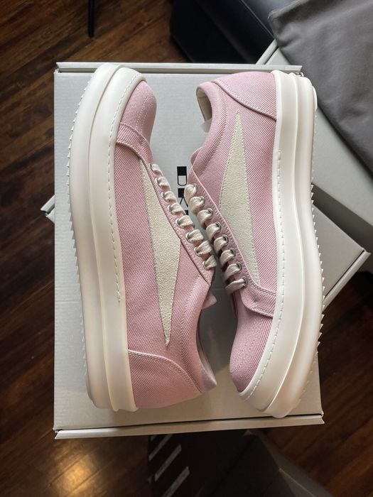 Rick Owens Faded Pink Vintage Low Sneakers | Grailed
