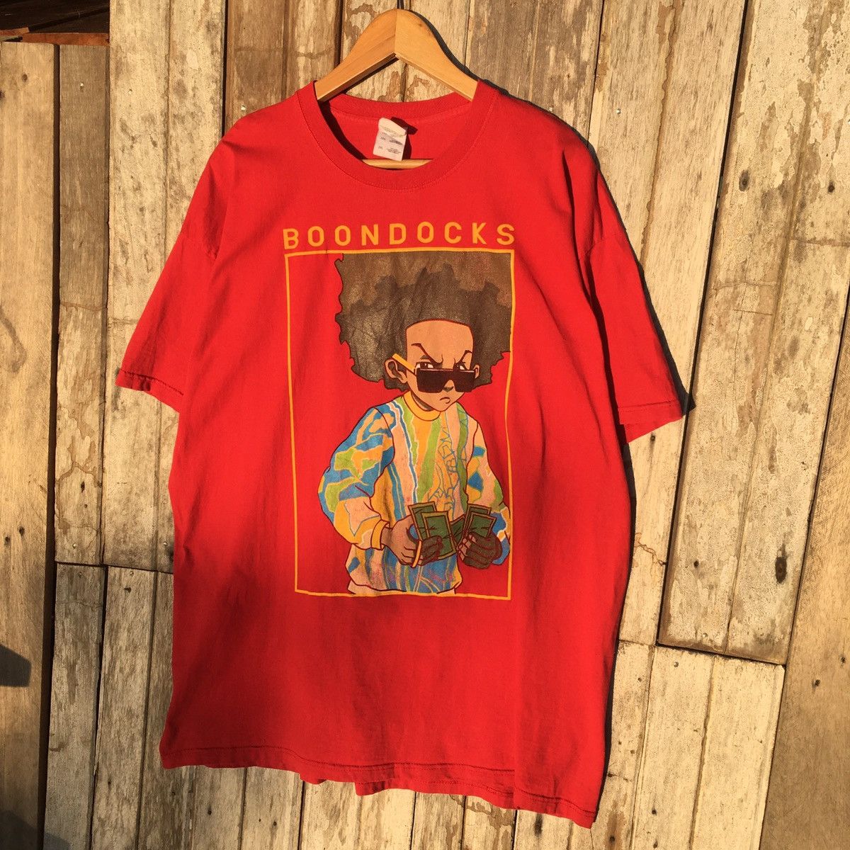 Vintage Vintage Faded Y2K The Boondocks Coogi Style Sitcom Tee | Grailed