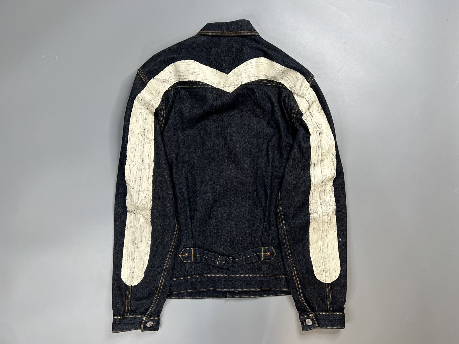 Evisu Evisu No.2 Daicock Type 1 Indigo Trucker Denim Jacket | Grailed