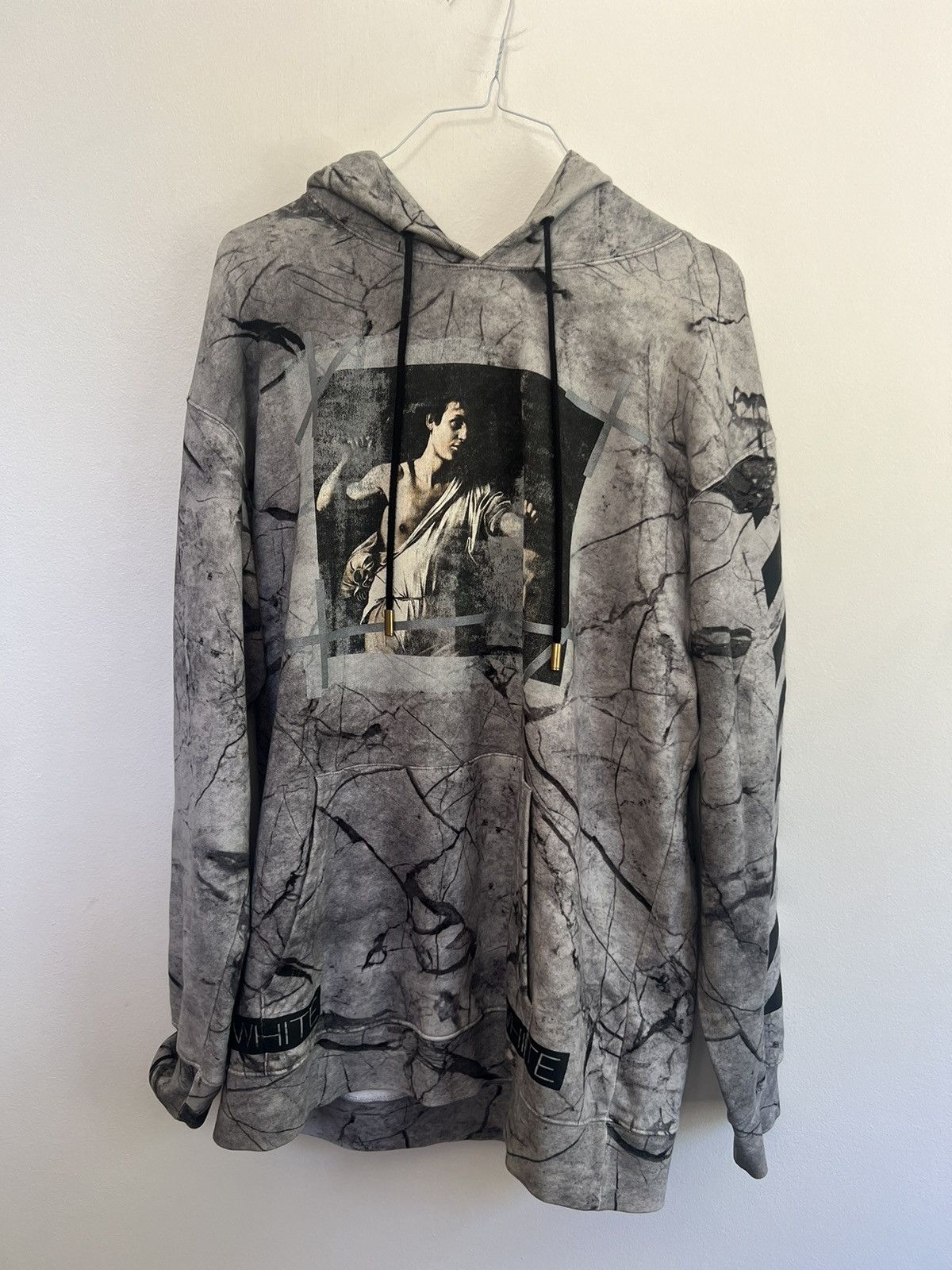 Off-White Off white Marble Caravaggio limited hoodie | Grailed