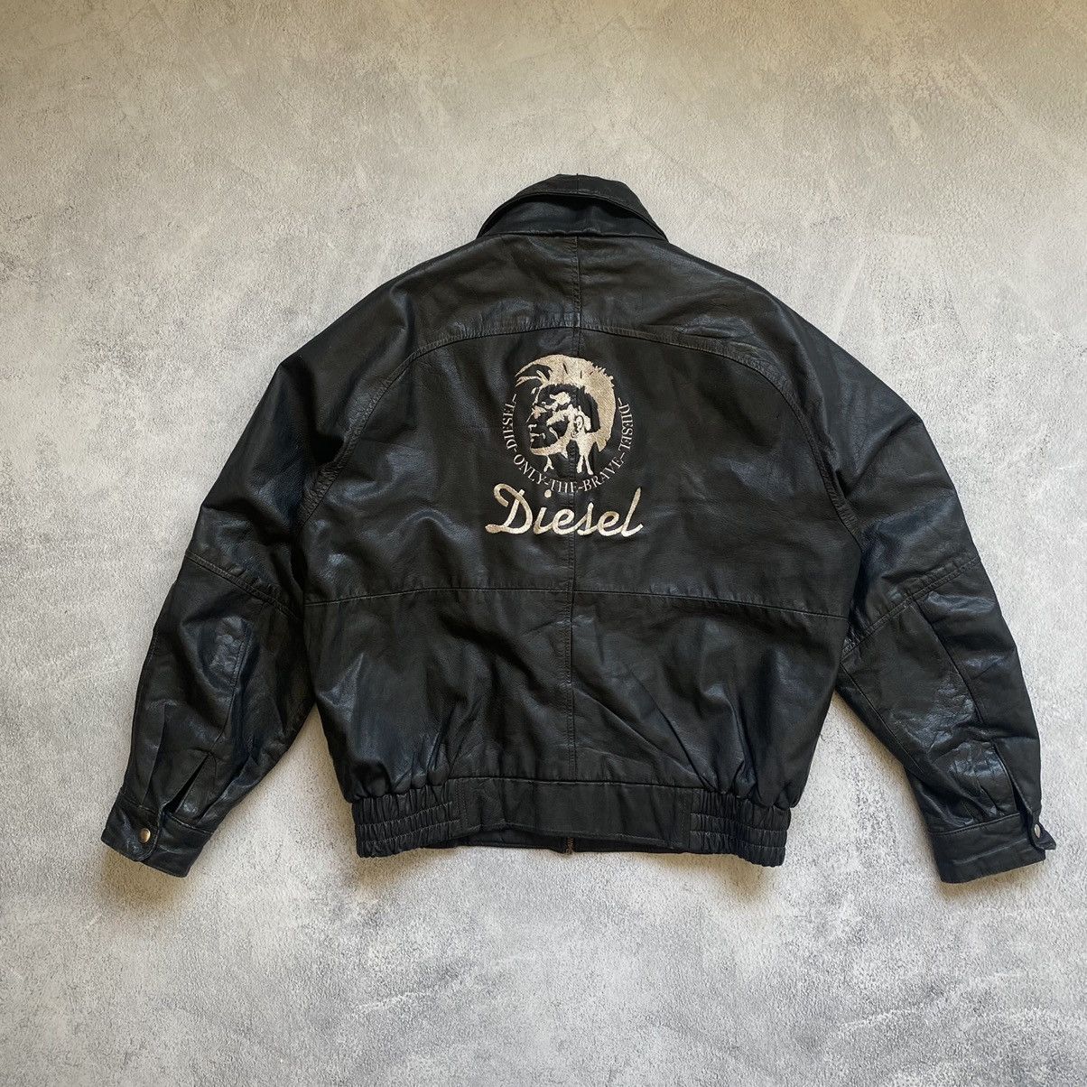 Diesel vintage Diesel y2k leather jacket | Grailed