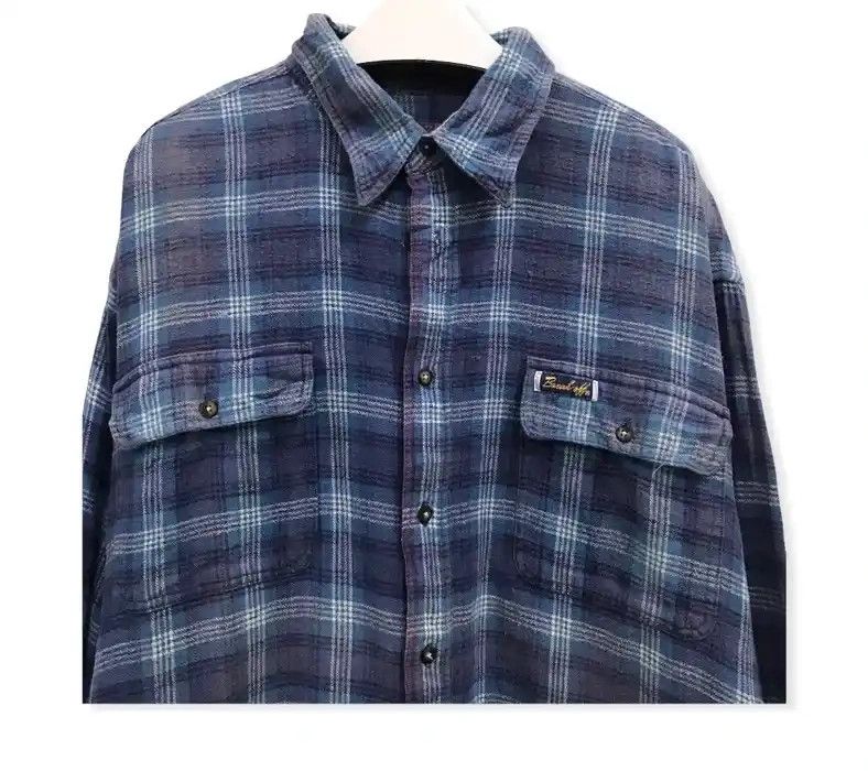 Flannel Break Off Plaid Tartan Flannel Shirt | Grailed
