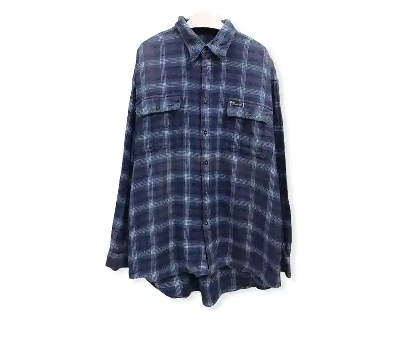 Flannel Break Off Plaid Tartan Flannel Shirt | Grailed