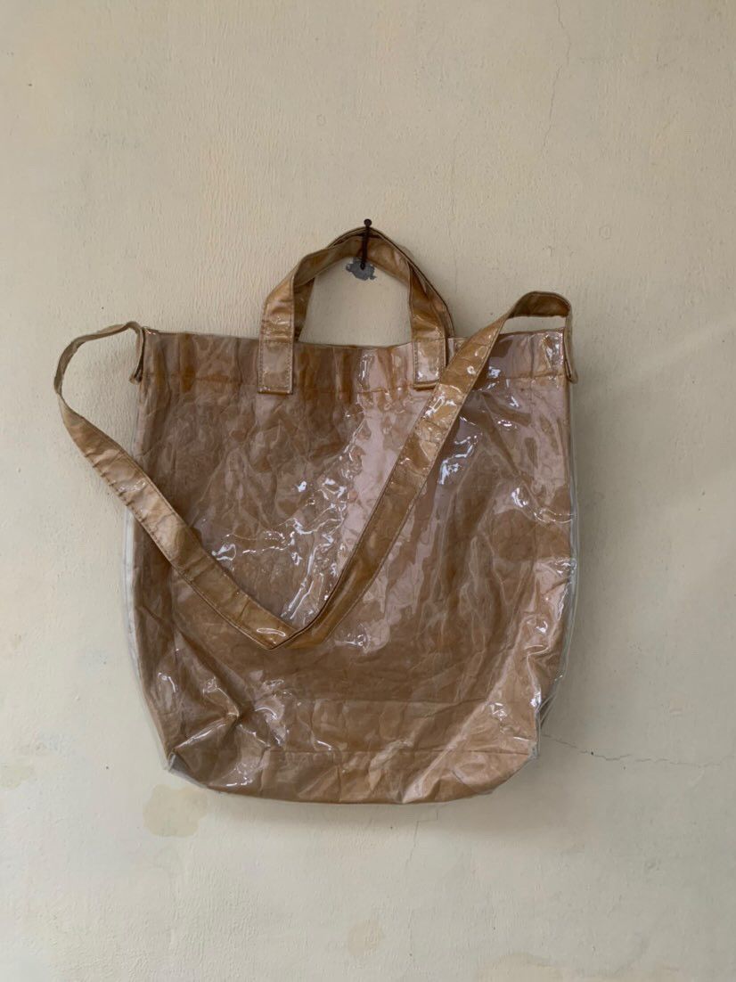 Comme des Garcons Comme Des Garçons CDG PVC Transparent Paper Tote Bag ...