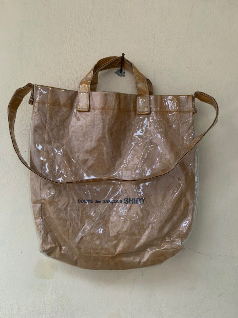 Comme des Garcons Comme Des Garçons CDG PVC Transparent Paper Tote Bag ...