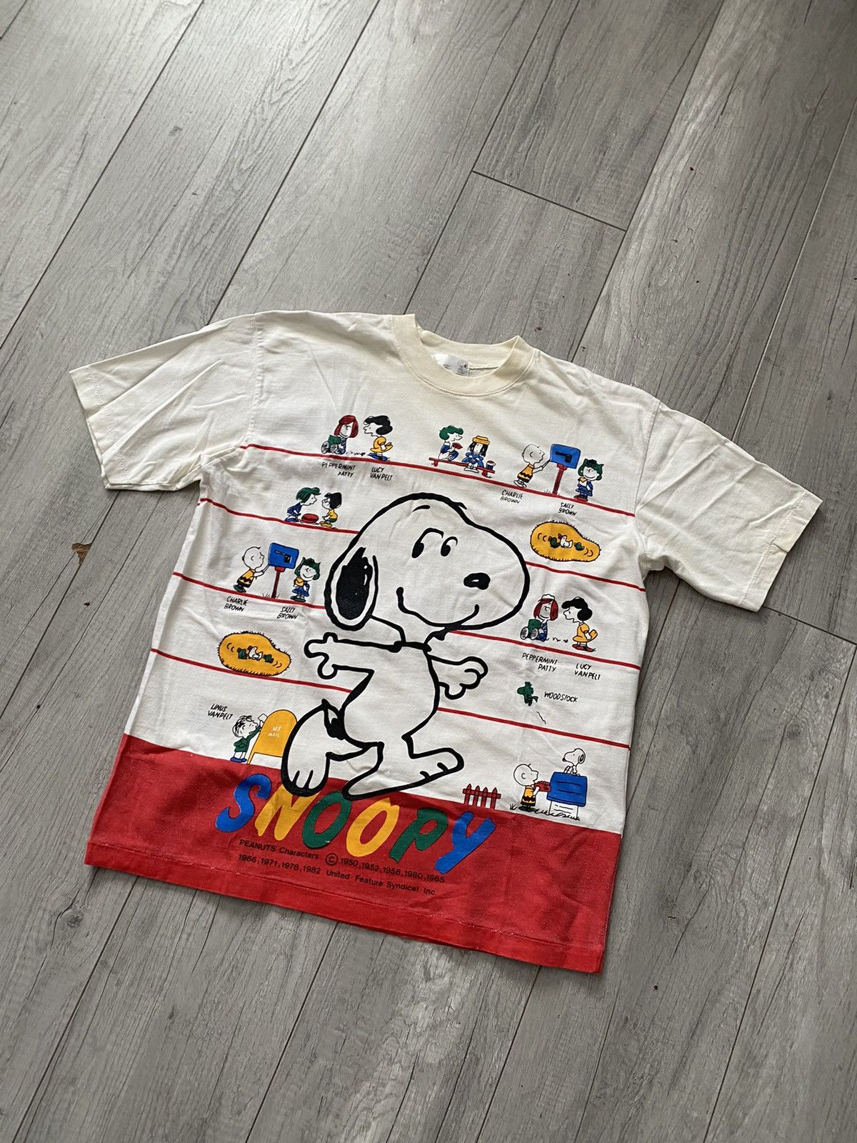 Peanuts × Streetwear × Vintage Vintage 80s 90s Peanuts Snoopy Single Stitch T-Shirt | Grailed