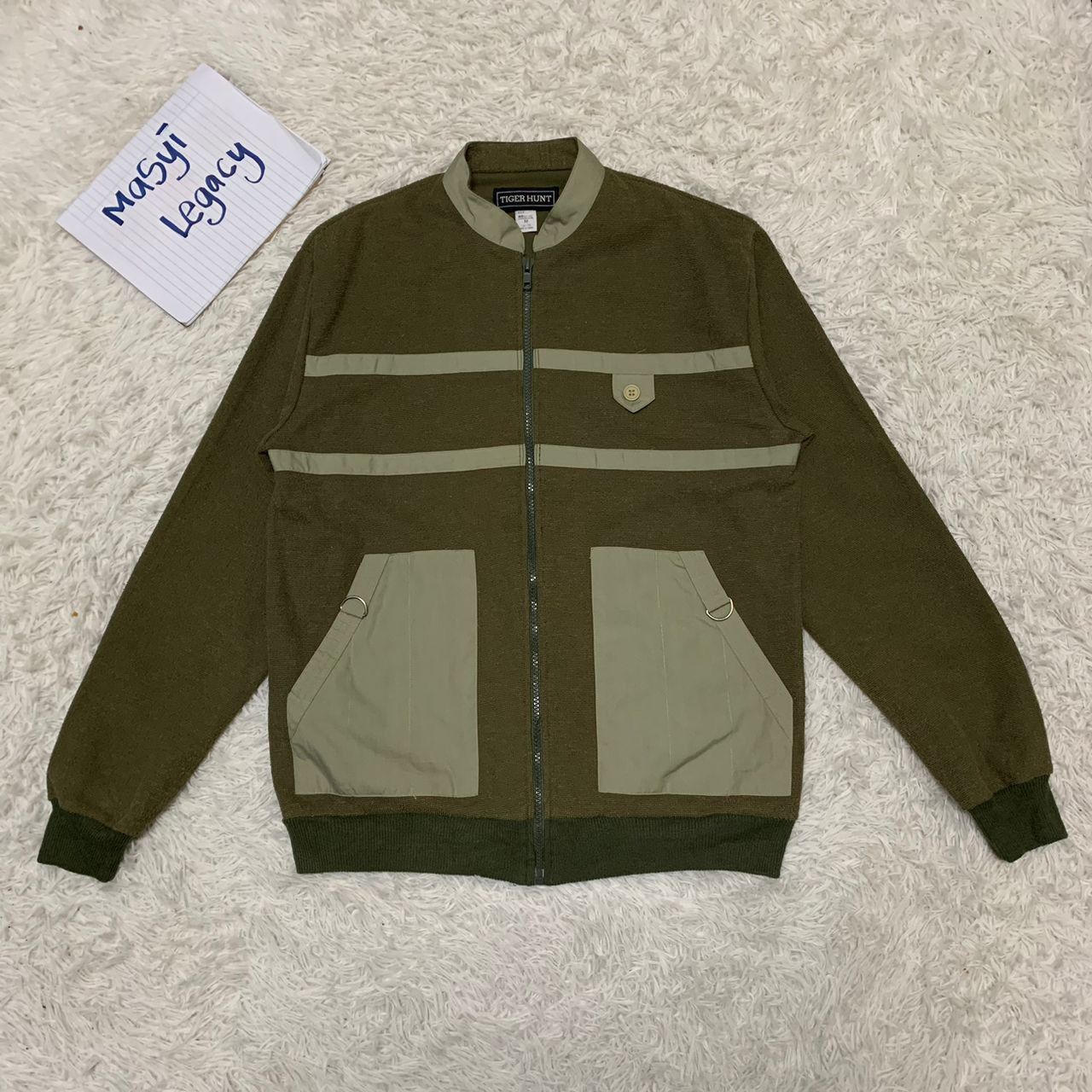 Japanese Brand × Streetwear Tiger Hunt block two tone colour jacket ...